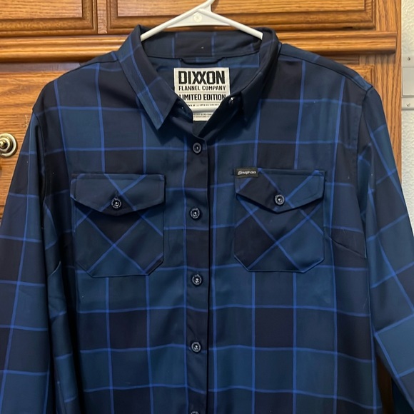 DIXXON | Tops | Limited Edition Snapon Dixxon Flannel Blue Large | Poshmark
